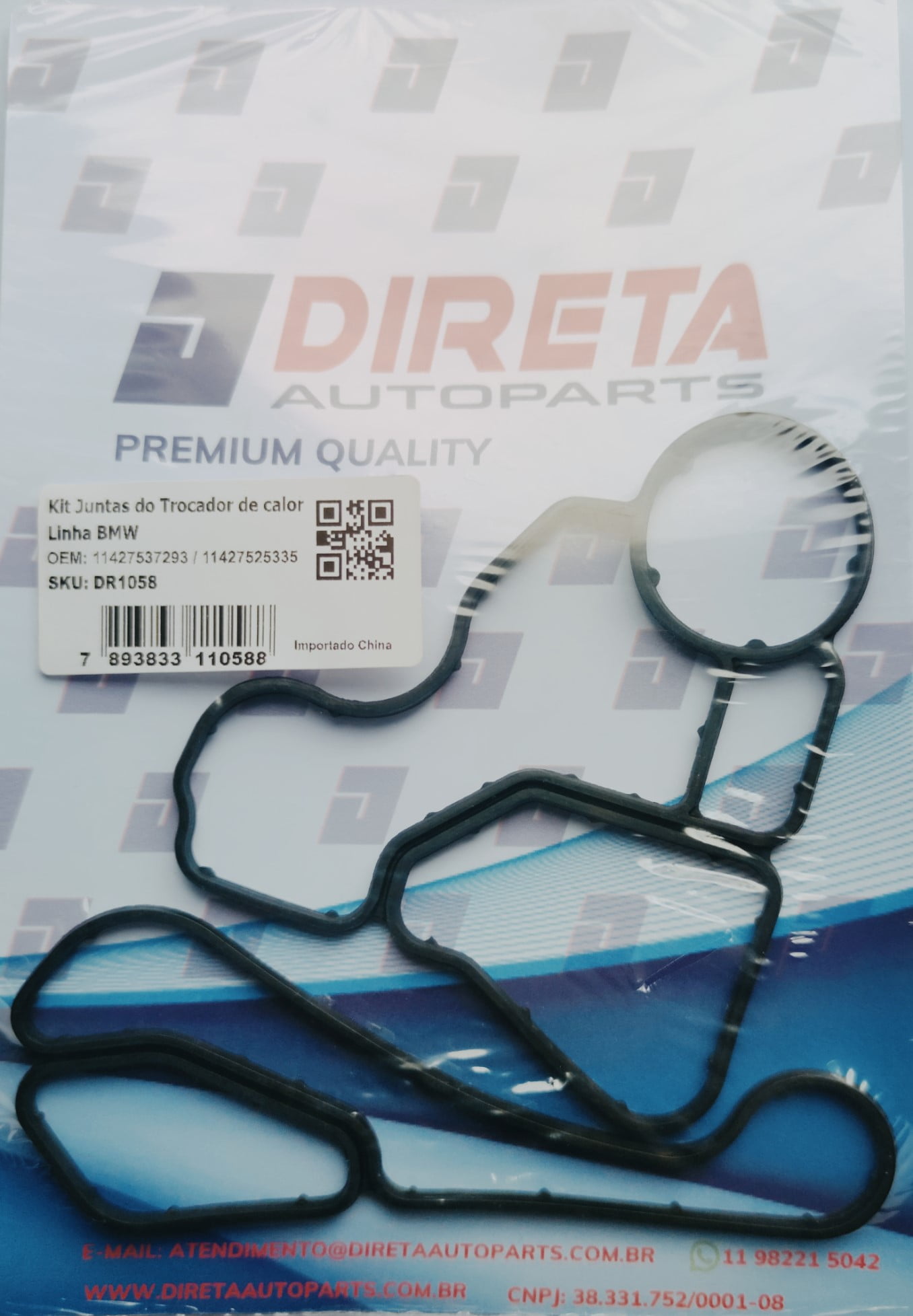 Juntas do trocador de calor BMW 11427537293 11427525335